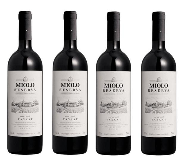 Kit 4 Un Vinho Miolo Reserva Tannat 750 ml - Vinho - Magazine Luiza
