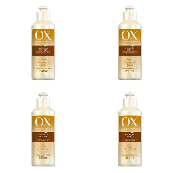 Kit 4 Und Creme De Pentear Ox Nutrição Intensa 250ml - Kit de ...