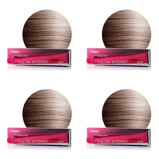 Kit 4 Und Tintura Amend Intensy 989 Louro Ultraclaro Pérola 50g - Tinta ...