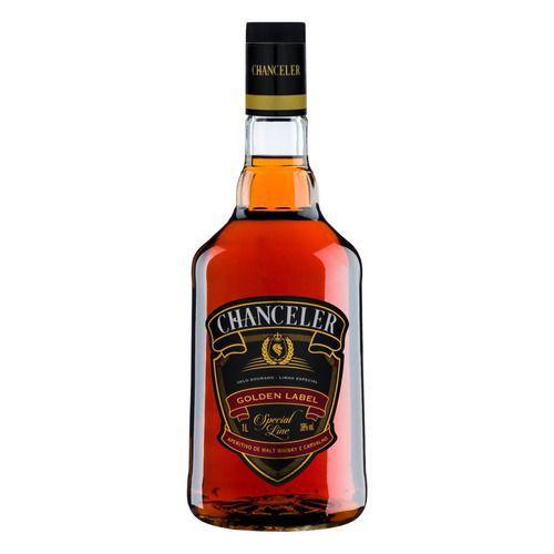 Kit 4 Unid Whisky Chanceler Golden Label Garrafa 1 Litro - Whisky ...
