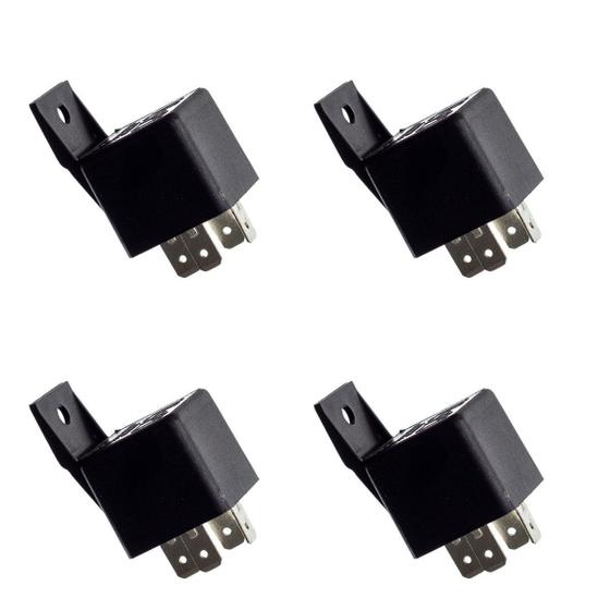 Kit 4 Unidades Rele Universal Automotivo 4 Terminais 12v 40a Com ...