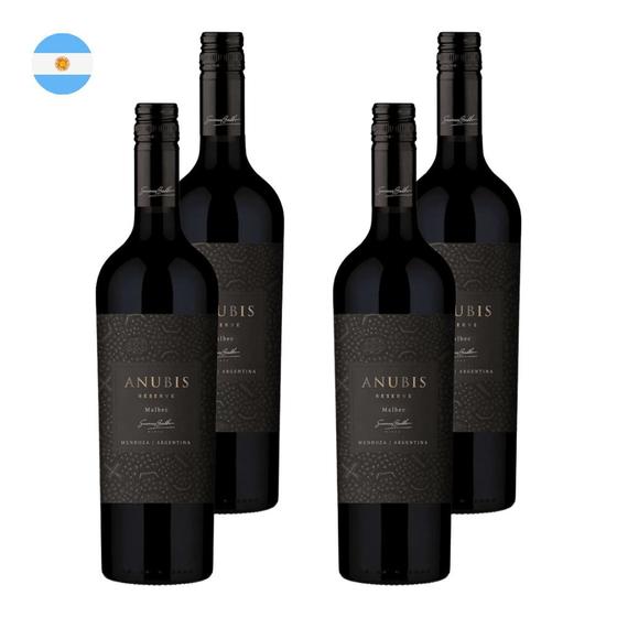 Kit 4 Vinhos Anubis Reserva Malbec Tinto Argentina 750ml - Susana Balbo ...