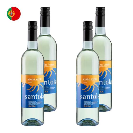 Kit 4 Vinhos Santola Vinho Verde DOC Branco Portugal 750ml - Caves ...