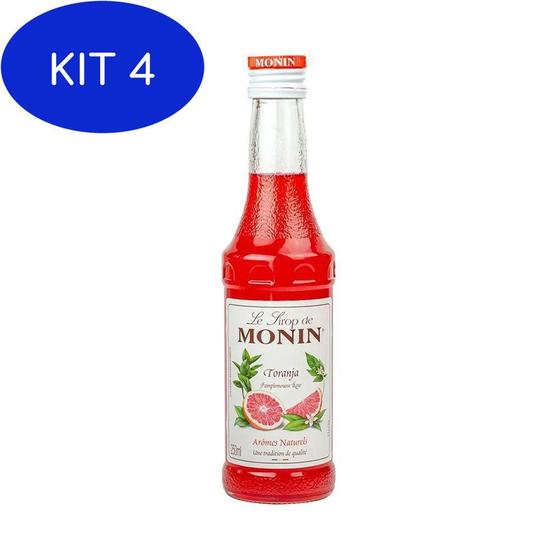 Kit 4 Xarope Monin Toranja 250Ml - Xarope para Bebida - Magazine Luiza