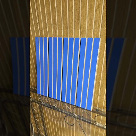 KIT 40 UNIDADES - Revestimento Ripado Placa MDF Painel Decorativo 45 x ...