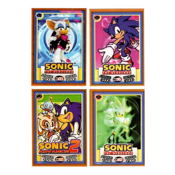 Kit 400 Cartinhas Sonic - 100 Pacotinhos Card Sonic Cards Sonic Card ...