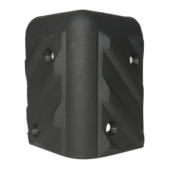 Kit 48x Cantoneiras Arredondadas Plástico Pé Grande Resistente ...