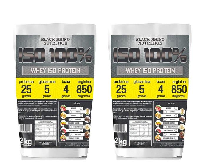Kit 4kg Whey Protein Isolado - ZERO Açucar ZERO Lactose C/ Nota Fiscal ...