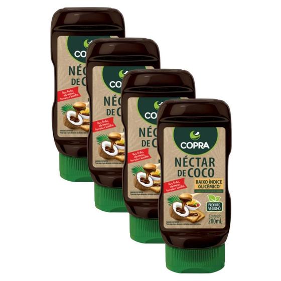 Kit 4uni Néctar de Coco 200gr - Copra - Adoçante - Magazine Luiza