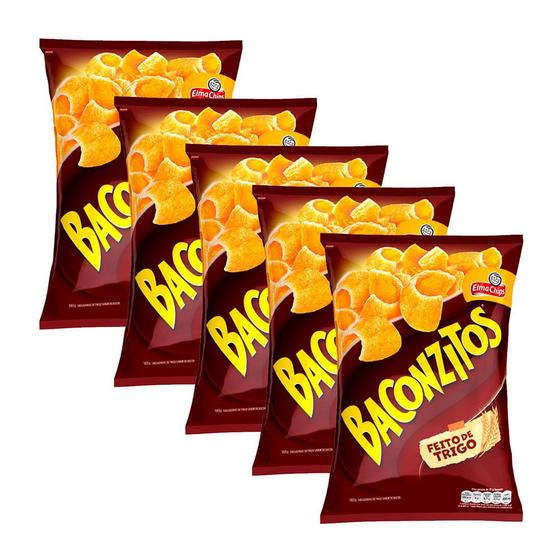 Kit 5 Baconzitos Elma Chips 103g - Baconzitos - Magazine Luiza