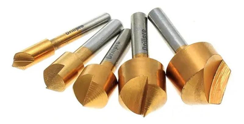 Kit 5 Brocas Escariadora Madeira Ferro 6 A 19 Ferramentas - SteelTools ...