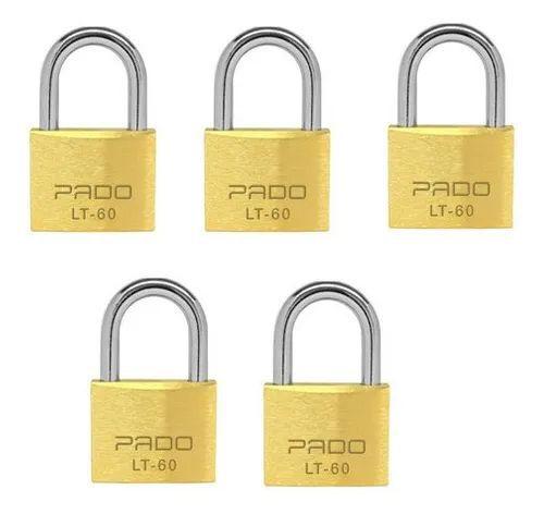 Kit 5 Cadeados De Latao E-60mm Pado - Cadeados - Magazine Luiza