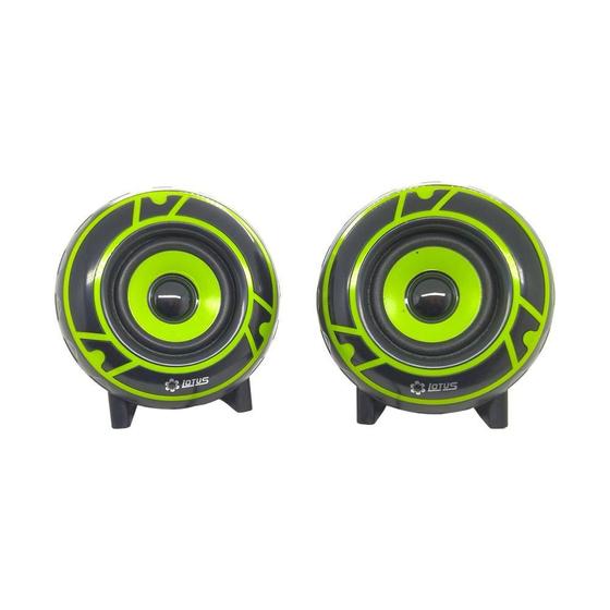 Kit 5 Caixa De Som 5W Pra Pc E Notebook Usb 2.0 Verde Lt-A12 - Lotus ...