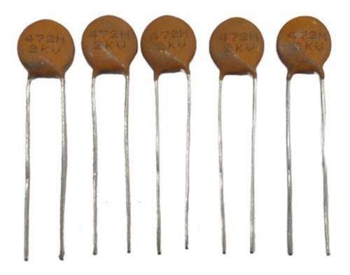 Kit 5 Capacitor Ceramico 0,47nf 470pf 0,00047uf 471 2kv - Capacitor ...