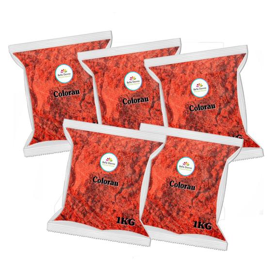 Kit 5 Colorau Em Pó Premium 1 Kg Cada - Bella Donna - Alimentos ...