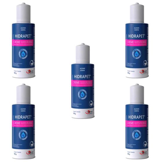 Kit 5 Creme Hidrapet 100g Cães Gatos Pós Banho Agener União - Otológico ...