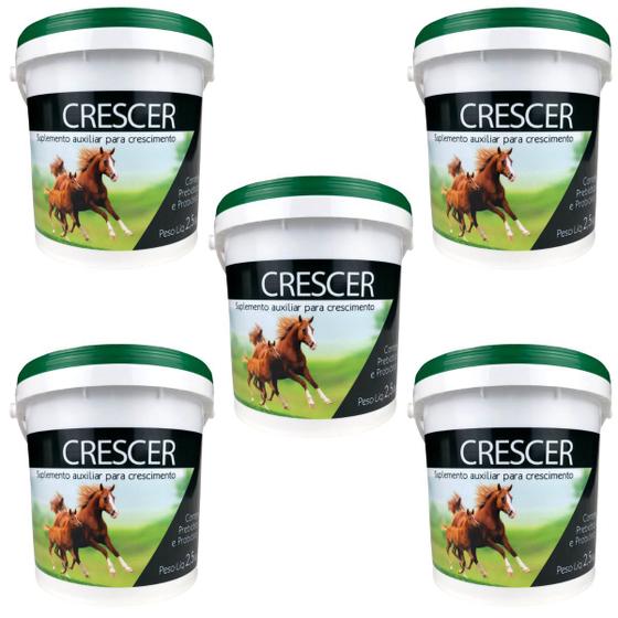Kit 5 Crescer 2,5kg Suplemento Crescimento Potros Univitta - Vitaminas ...