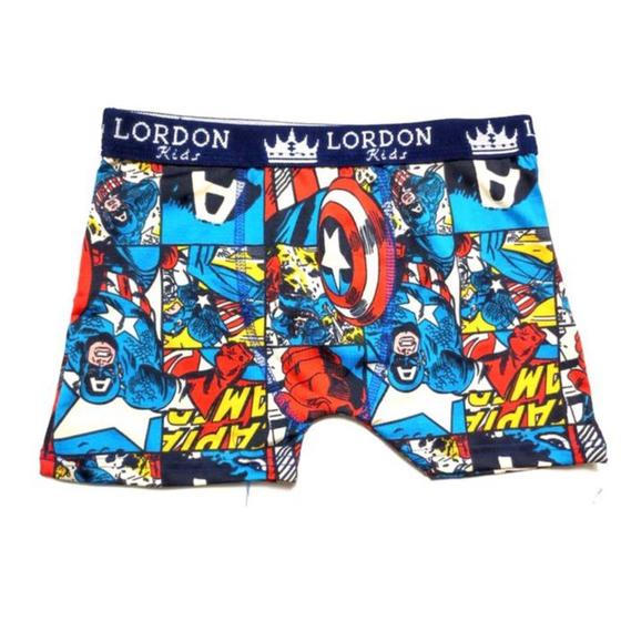 Kit 5 Cuecas Infantil Boxer Box De 01 a 12 Anos Juvenil Desenho ...