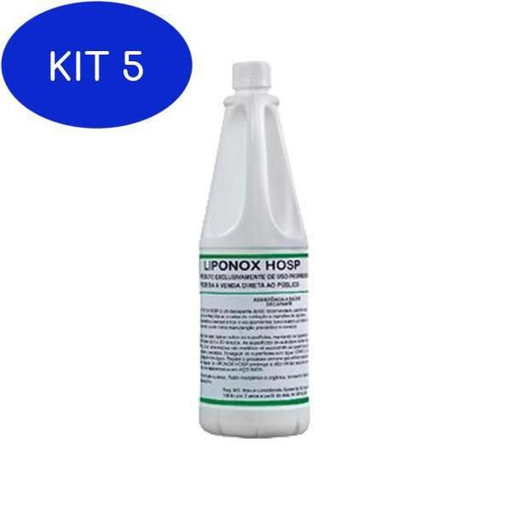 Kit 5 Decapante Liponox Hosp Tecpon 1L - Gel Condutor - Magazine Luiza