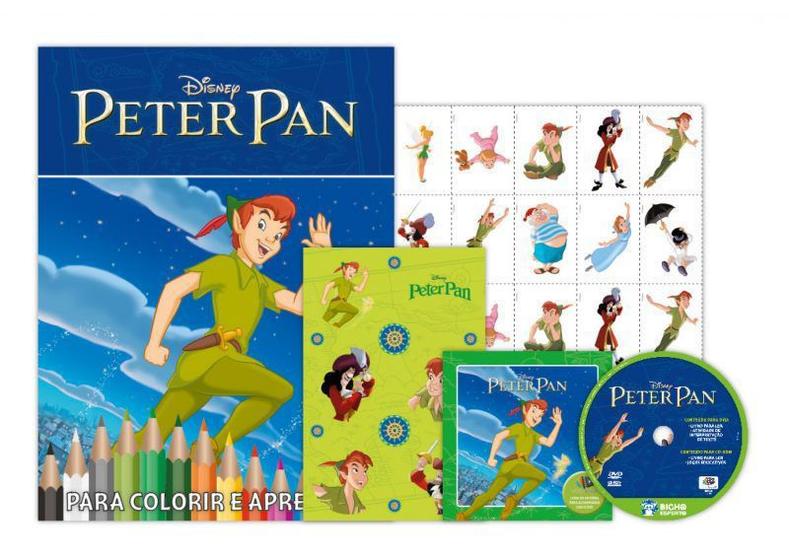 Kit 5 em 1 com DVD Disney - Peter Pan - Bicho Esperto - Livros de Arte ...