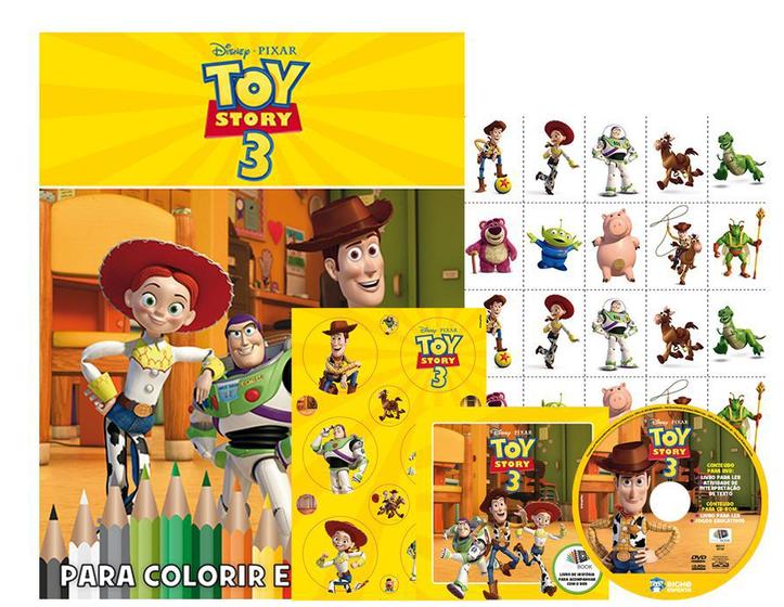 Kit 5 em 1 com DVD Disney - Toy Story 3 - Bicho Esperto - Livros de ...