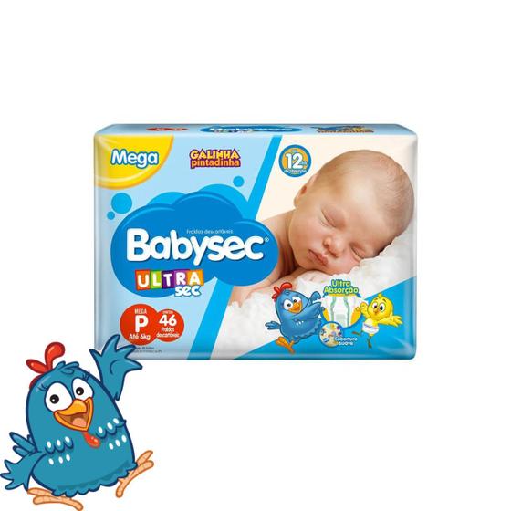 Kit 5 Fraldas Babysec Mega P - Fralda Descartável - Magazine Luiza