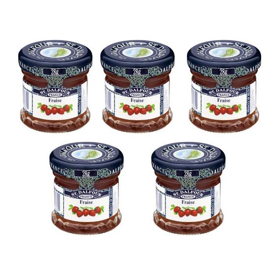 Kit 5 Geleias Importadas Mini St Dalfour Morango Degustação - St ...