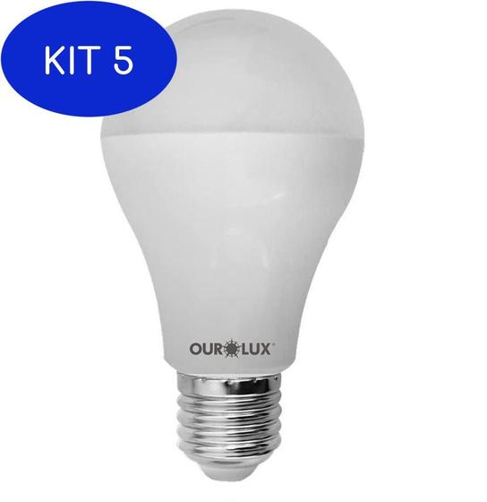 Kit 5 Lâmpada Led Autodimerizável 9W Luz Branca- Ourolux - Lâmpada de ...