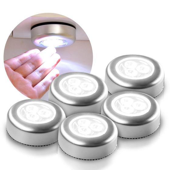 Kit 5 Lampadas Led Armario Guarda Roupa 3 Led Premium Touch - Hxt ...