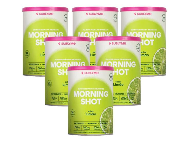 Kit 5 Matinal Morning Shot 2.0 - Sublyme Lata (150G) Limão - Produtos ...