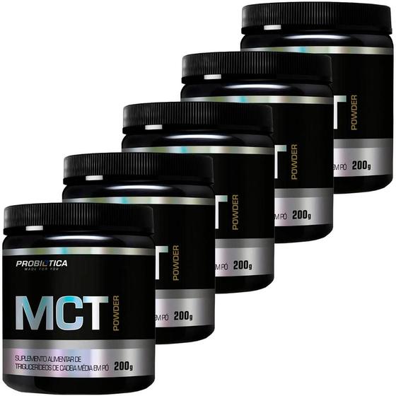 Kit 5 MCT Powder Tcm Em Pó Sem Sabor 200g Probiótica - Max Titanium - Produtos para Energia ...