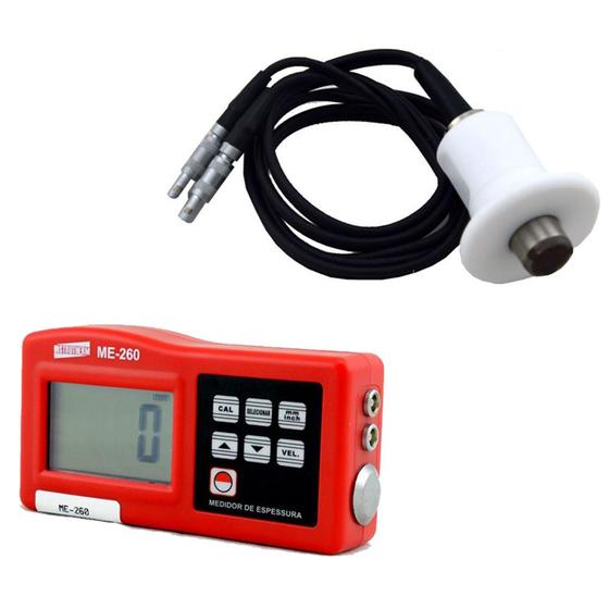 Kit 5 Medidor Espessura Chapa Ultrassônico Me-260 + 3 Sensor De Alta ...