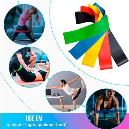 Kit 5 Mini Bands Faixas Elásticos Exercícios Treinos Casa - Penselar ...