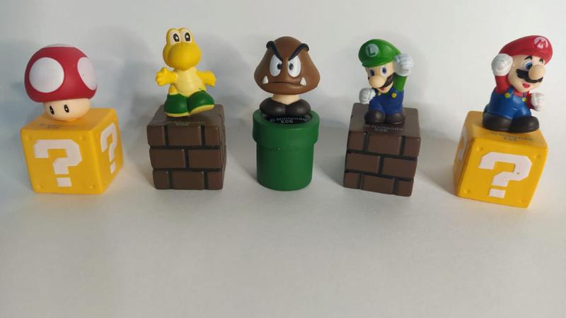 Kit 5 mini bonecos Super Mario - Super Mario Collection - Mini Boneco ...