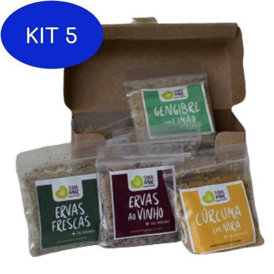 Kit 5 Mix De Temperos Orgânicos Terra Amor 60G - Tempero - Magazine Luiza