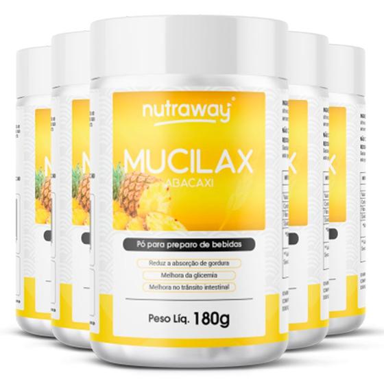 Kit 5 Mucilax Abacaxi Nutraway 180g - Fitoterápicos e Vitaminas ...