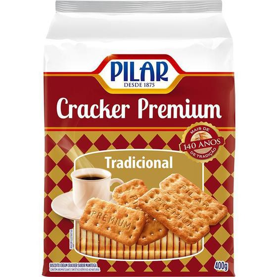Kit 5 Pacotes Biscoitos Cream Cracker Premium Pilar - Biscoito ...