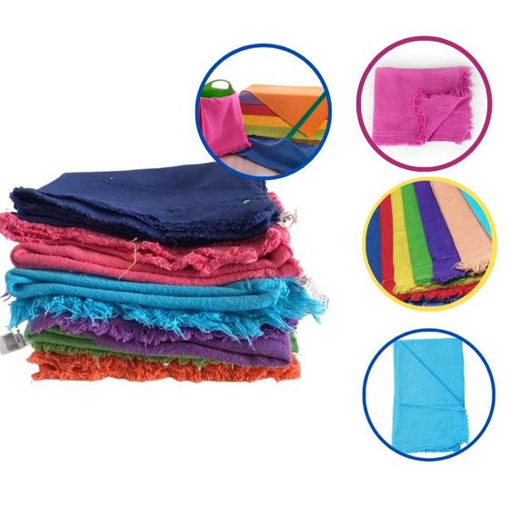 Kit 5 Panos De Chao Colorido Alvejado Duplo 50x70 Extra G - Central ...