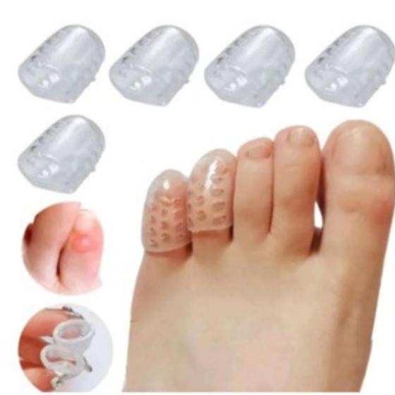 Kit 5 Pares Dedeiras de Silicone Protetor Calo Unha Encravada Para Dedo ...