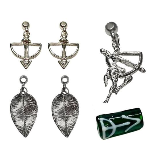 Kit 5 Pingentes + Firma Para Guia de Oxóssi Caboclo Umbanda - Guias Luz ...