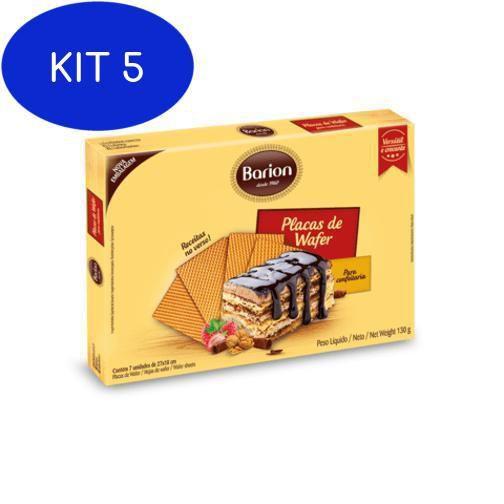 Kit 5 Placas De Wafer 130G - Barion - Wafer - Magazine Luiza