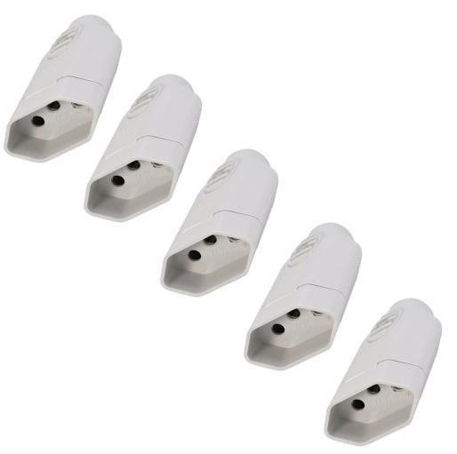Kit 5 Plug Tomada Femea 20A 3 Pinos Fio Extensão Eletrica - Ilumi ...