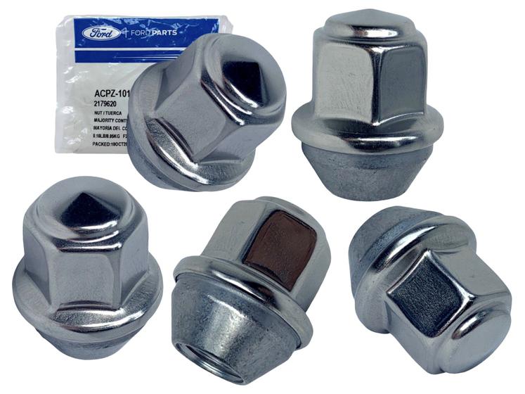 Kit 5 Porcas de Roda Original Com Capa INOX Fiesta Ka Ecosport Focus ...