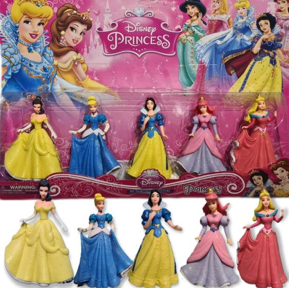 Kit 5 Princesas Da Disney Bonecas Infantil 14 CM - Kids Think big ...