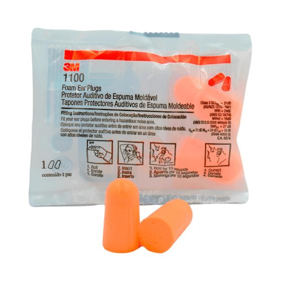 kit 5 Protetor Auricular 3m Plug Sem Cordão Espuma 1100 - Protetor Auricular - Magazine Luiza