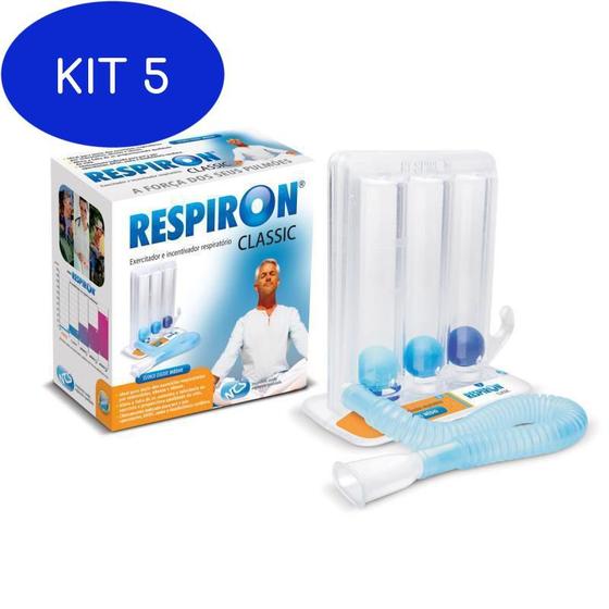 Kit 5 Respiron Classic Exercitador Respiratório - Ncs - Equipamentos ...