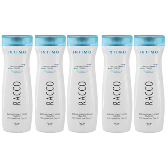 Kit 5 Sabonete Íntimo Feminino Racco Higiene Íntima Controle Ph ...