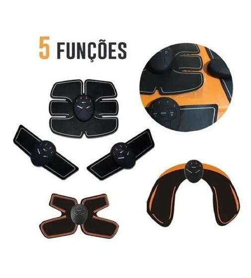 Kit 5 Tonificador Muscular Braço Bumbum Abdominal Aparelho - dfjn ...