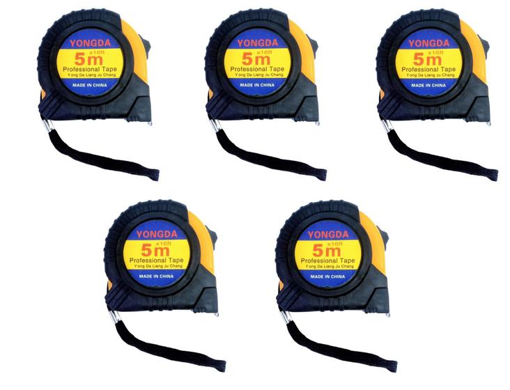 Kit 5 Trenas De Aço 5 Metros X 25mm Emborrachada Com Trava - Fox Tools ...