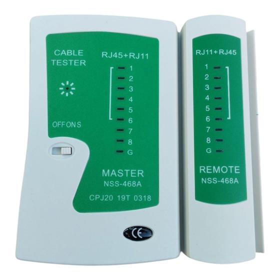 Kit 5 un - Testador Cabo De Rede Rj45 E Rj11 Profissional Pro - NETWORK ...